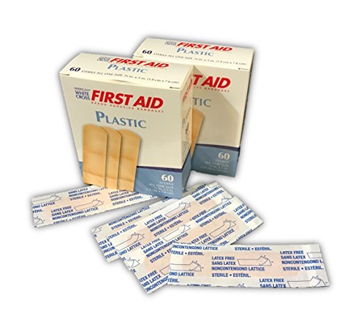 American White Cross First Aid Brand Plastic Bandages 3/4x3 60/box (120)