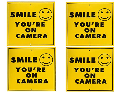 Mua 4 Security Camera Video System Decal Stickers 4"x4" CCTV ...