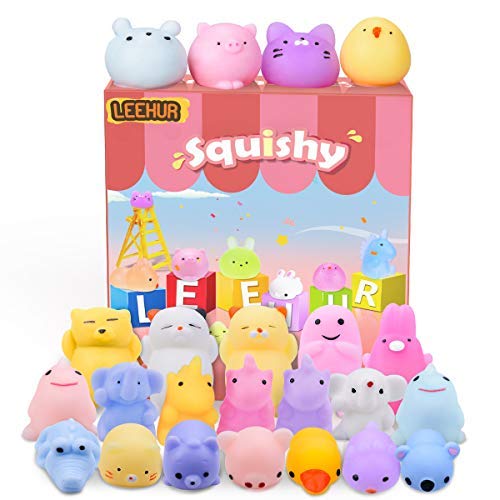 LEEHUR Squishies Squishy Toy 20pcs Party Favors for Kids Mochi Squishy ...