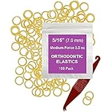 Amazon.com : 5/16 Inch Orthodontic Elastic Rubber Bands, 100 Pack, Neon, Light 2.5 Ounce Small ...