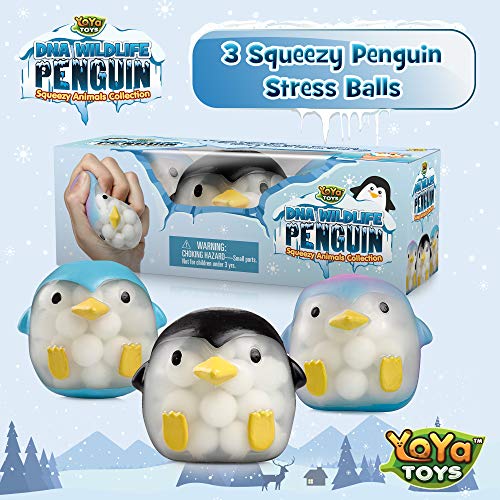DNA Balls Penguin Stress Balls By YoYa Toys (3-Pack) - Stimulating ...