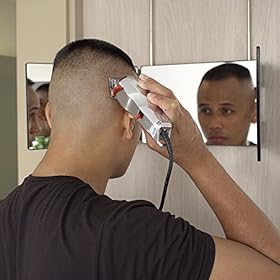 3 Way Mirror Self Cut System Review - Professional Barber Clippers