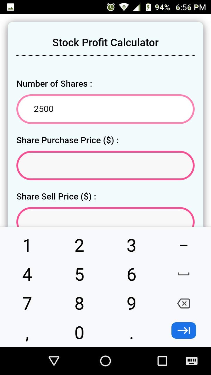Stock Profit Calculator:Amazon.in:Appstore for Android