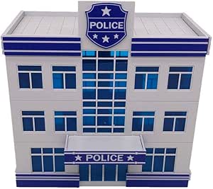 Amazon.com: Outland Models Railroad Scenery Modern Police Department ...