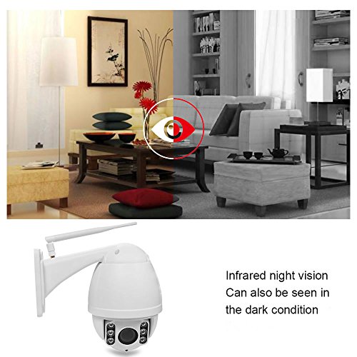 IPSmart WIFI Dome Surveillance Camera Waterproof IP66 Wireless PTZ IP ...