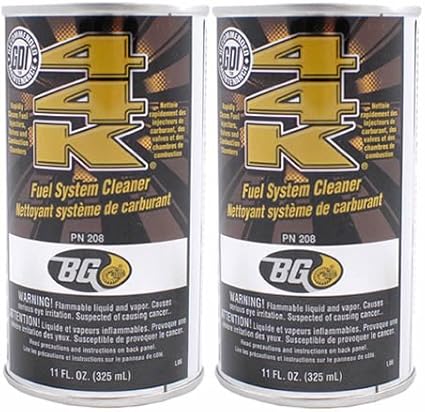 2 Pack Bg 44k Bg44k Fuel System Cleaner Power Enhancer 11 Oz Cans ...