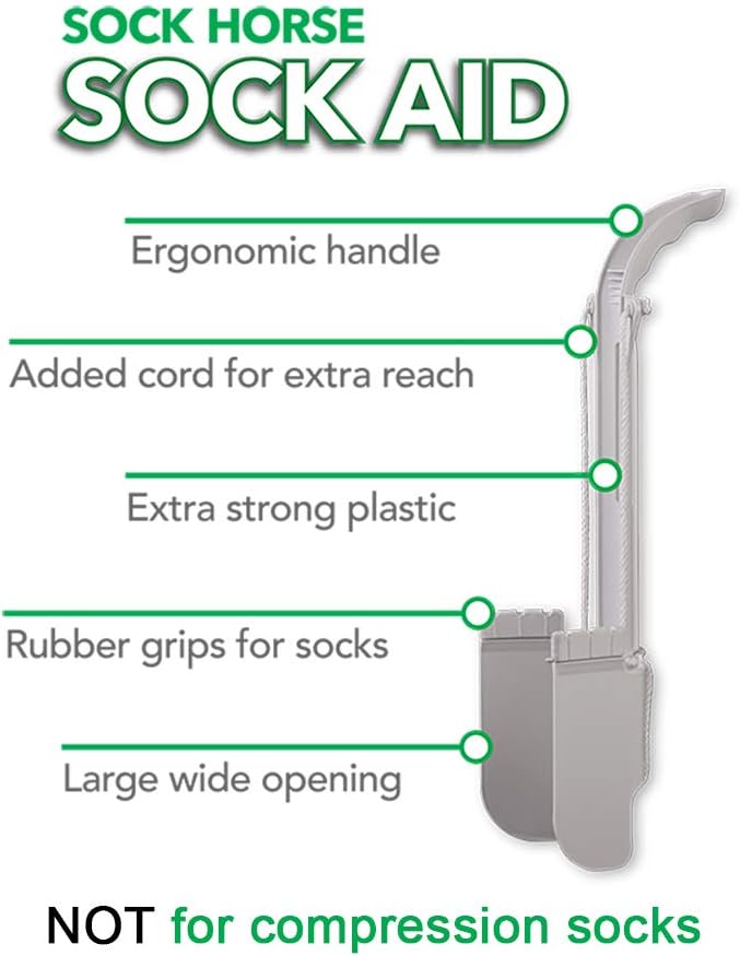 Sock Horse Sock Aid – Helps You Put on Your Socks and Reduces Back ...