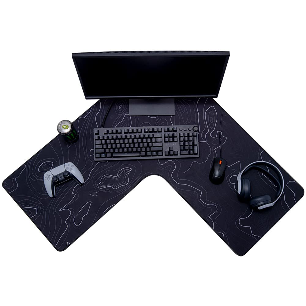 Con-Tact Brand XL Gaming Mouse Pad | Corner Desk Stitched Edges ...