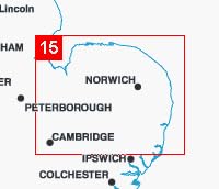 East Anglia (North) Postcode Sector Map 15 – Laminated Wall Map – BigaMart