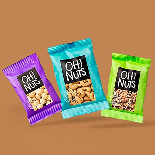 Oh! Nuts 12 Individual Nuts & Seeds Healthy Variety Snack Pack - All ...