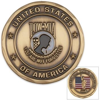 Amazon.com: POW-MIA Challenge Coin (Eagle Crest 2248): Toys & Games