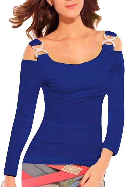 Tops Tops de manga larga para mujer Tops Tops Tops de Tops Tops de Tops ...