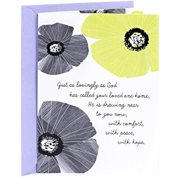 Amazon.com : Hallmark Mahogany Religious Sympathy Greeting Card (His ...