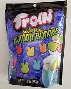 Amazon.com : Trolli (1 Bag) Easter Sour Brite Gummi Bunnies Cherry ...