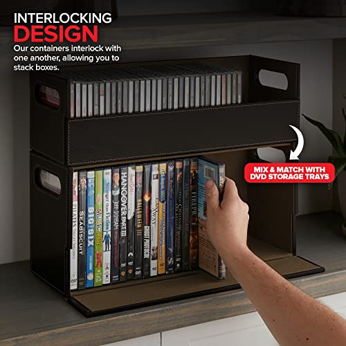 Stock Your Home DVD Storage Box, Movie Shelf Organizer for Blu-Ray ...