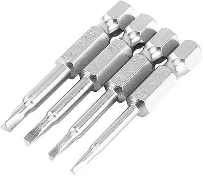 4pcs 50mm Triangle-shaped Screwdriver Drill Bits Set Δ1.8/Δ2.0/Δ2.3/Δ2 ...