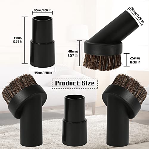 Bangogo Round Dust Brush Horse Hair Vacuum Attachment,25MM Soft Bristle ...