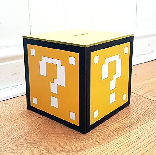 Super Mario Yellow Block Money Box: Amazon.co.uk: Handmade