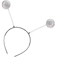 Amazon.com: EVKILKJS 1 PCS Silver Alien Headband,Alien Headband Glitter ...