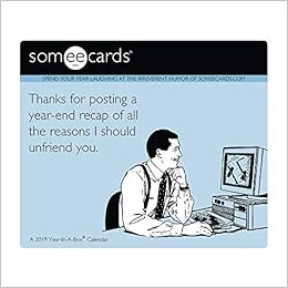 Someecards 2019 Calendar: Year-in-A-Box: 9781635714029: Amazon.com: Books