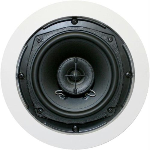 Hi Fi Works 2-Way In-Ceiling Speakers - 5.25" Woofer, 3/4" Tweeter, 65 ...