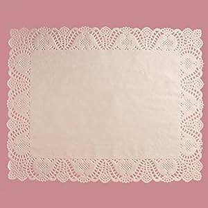 Amazon.com: 14 x 18 Inch White Rectangle Lace Paper Doilies 100 Count ...