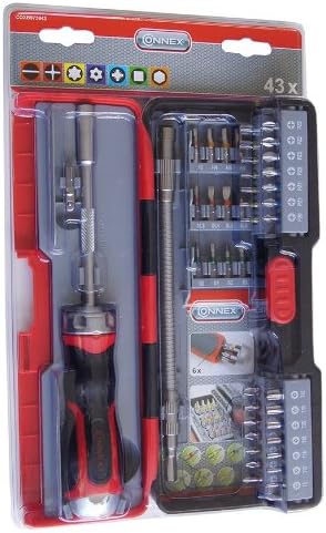 Connex COXB973943 43pc Ratchet Screwdriver Set, Multi-Colour, Set of 43 ...