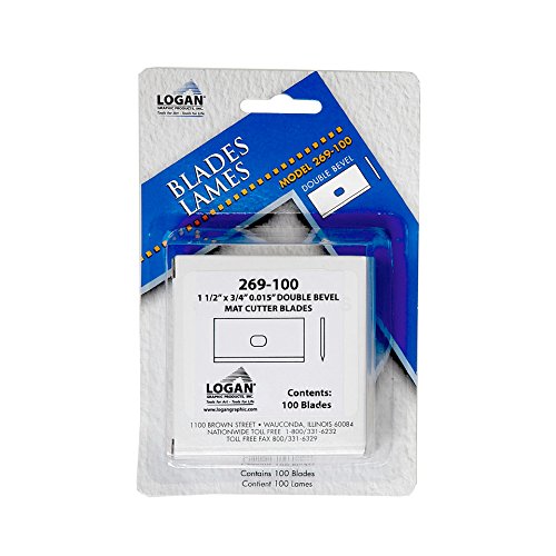 Logan Replacement Mat Cutting Blade 269 100 For Framers Edge 650 Mat Cutter Pack Of 100 Blades logan-replacement-mat-cutting-blade-269-100-for-framers-edge-650-mat-cutter-pack-of-100-blades