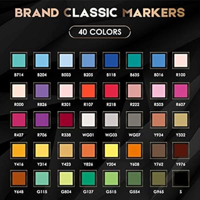 Caliart 41 Colors Dual Tip Art Markers Permanent Alcohol Based Markers ...