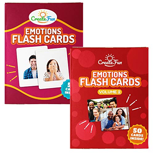 Feelings and Emotions Flash Cards Bundle - 100 Emotion Development ...