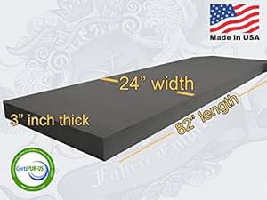 Amazon.com: 24"x82" Upholstery Rubber Foam Sheet Cushion (Seat ...