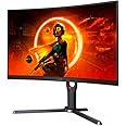 Amazon.com: AOC CQ27G3Z 27" Curved Gaming Monitor, QHD 2K 2560x1440 ...