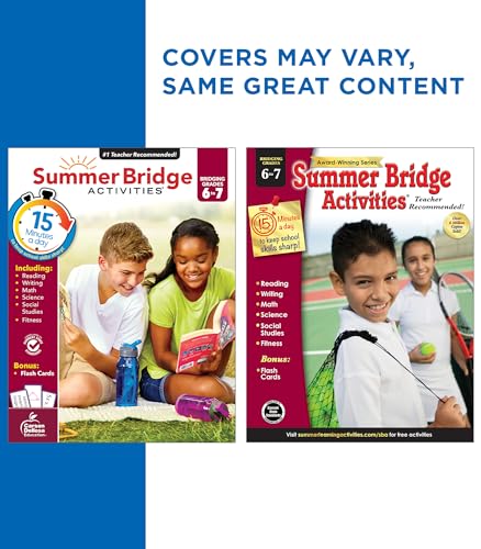 Summer Bridge Activities 6th To 7th Grade Workbooks, Math, Reading ...