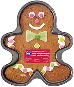 Amazon.com: Wilton Nonstick Giant Gingerbread Boy Cookie Pan: Novelty ...