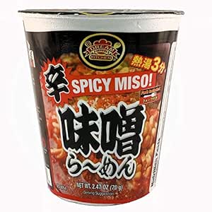 Amazon.com : DREAM KITCHEN CUP RAMEN SPICY MISO BOX 2.47 Ounce (Pack of ...