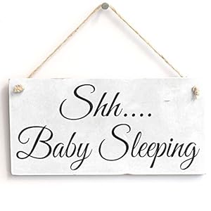 Shh... Baby Sleeping - Handmade Shabby Chic Wooden Sign / Plaque ...