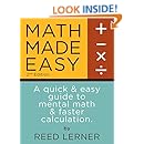 Amazon.com: MATH MADE EASY: A quick and easy guide to mental math and ...
