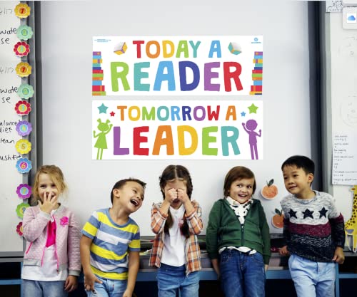 Sproutbrite Classroom Decorations - Reading Banner and Poster for ...