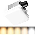 Consciot 50 CFM Bathroom Exhaust Fan with Light, Super Quiet 1.0 Sone ...