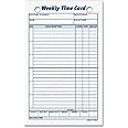 Amazon.com : TOPS Weekly Time Cards, Index Bristol Stock, 4.25 x 6.75 ...