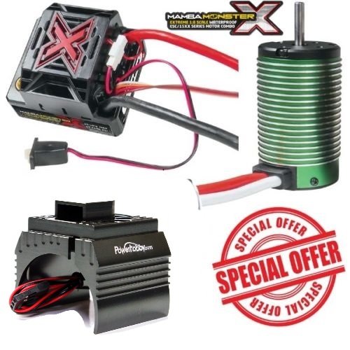 Buy Castle Creations Mamba Monster X 1/8 WP Esc w 2200KV BL Motor w ...