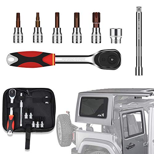 SUPAREE Hardtop and Door Removal Torx Tool Set Socket Kit for 1997-2019 ...