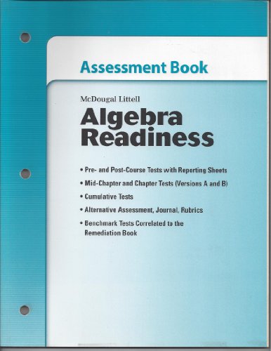 Amazon.com: Algebra Readiness: Assessment Book: 9780618905171: MCDOUGAL ...