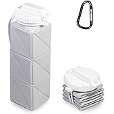 Amazon.com: 1st Heaven Collapsible Water Bottle, Silicone Foldable Water Bottles For Travel ...
