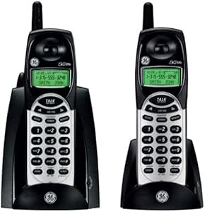 Amazon.com : GE Cordless 2.4Ghz 27831FE2 Phone with Dual Handsets and ...