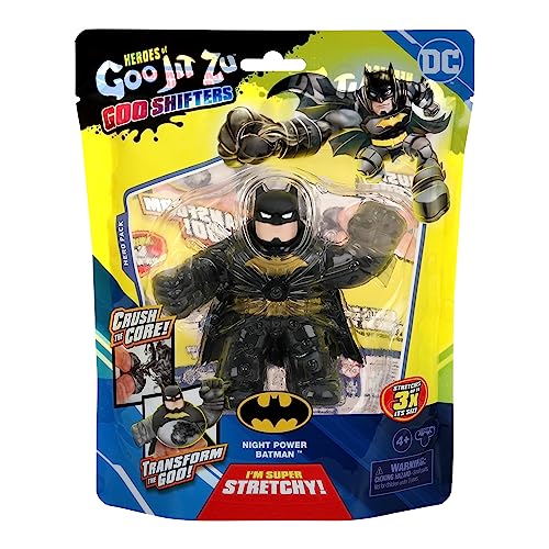 Heroes of Goo Jit Zu Goo Shifters DC Super Hero Stretchy Action Figure Night Power Batman ...