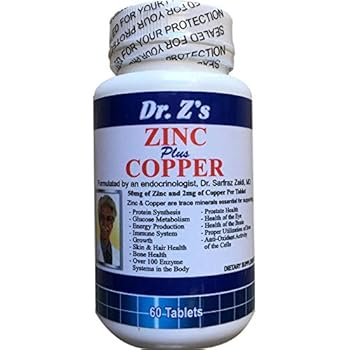 Amazon.com: Dr. Z's Vitamins: Zinc Plus Copper - 50 MG of Zinc and 2 MG ...
