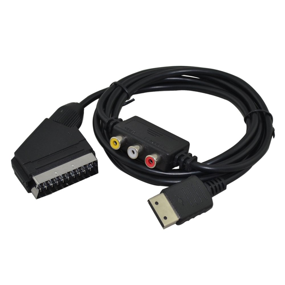 Amazon.com: Cinpel RGB Scart Cable With AV Adapter for SEGA Dreamcast ...