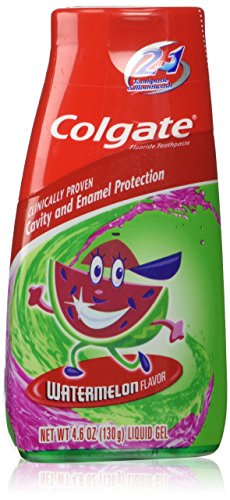 Colgate Kids 2 In 1 Toothpaste & Mouthwash, Watermelon Flavor, 4.6 oz ...