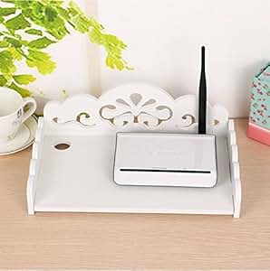 WiFi Router Shelf Wall Mount Router Modem Storage Box Router Rack Mount ...